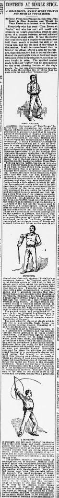 French “La Canne” stick defense in the New York Sun, 1887 | Martial ...